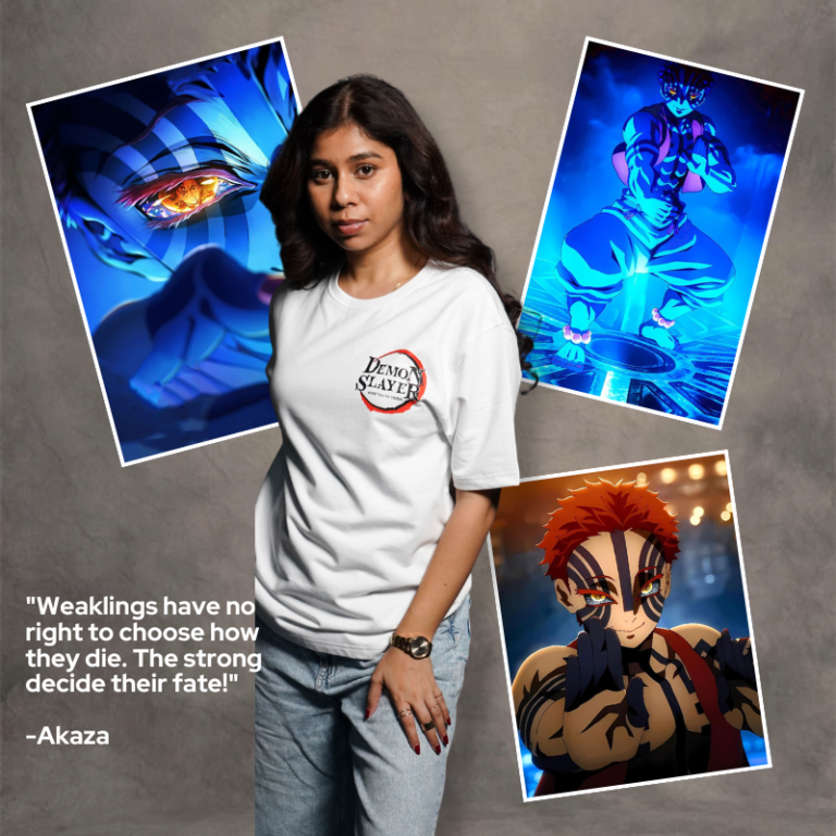 Akaza Character Anime T-Shirt | Akaza Demon Slayer Tees